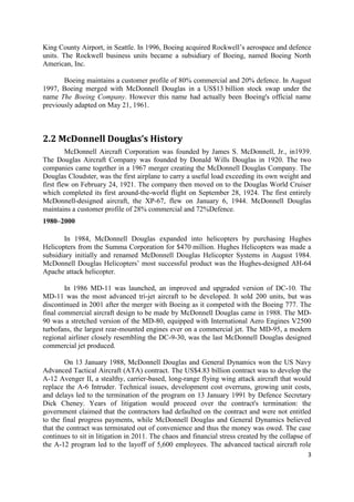Boeing Merges McDonnell Douglas, Creating Aerospace Behemoth | PDF