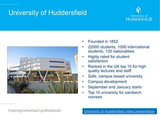 Study in Huddersfield | PPT