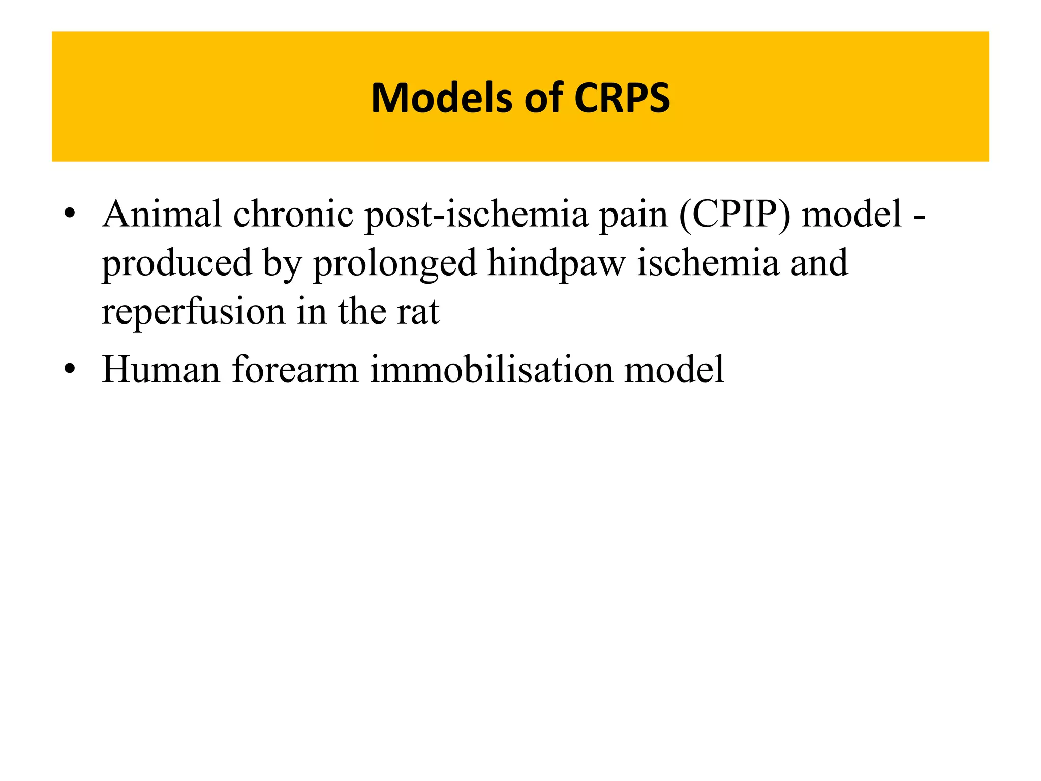 Complex Regional Pain Syndrome - Dr Venugopal Kochiyil | PPTX