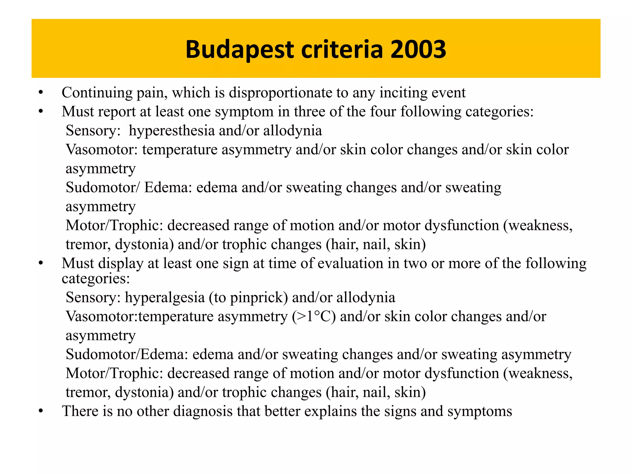 Complex Regional Pain Syndrome - Dr Venugopal Kochiyil | PPTX