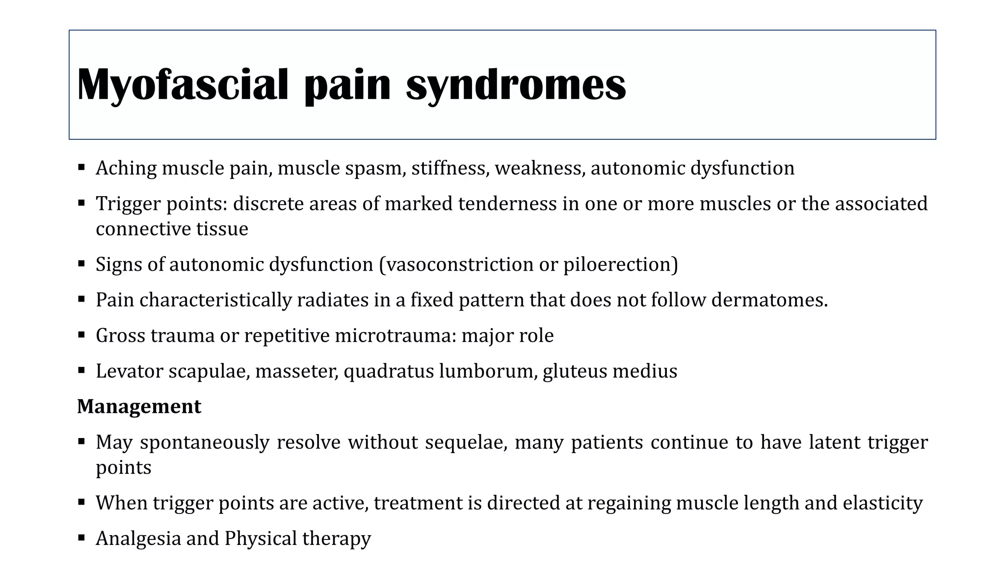 Complex Regional Pain Syndrome and other pain syndromes | PDF