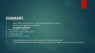Complex Regional Pain Syndrome (CRPS): Practical Guide for Pain ...