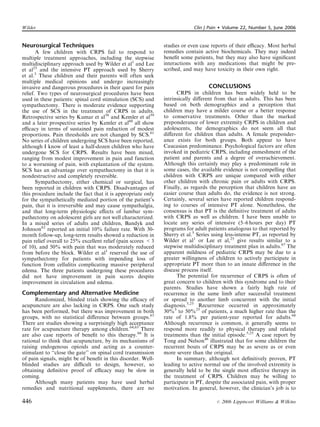 Pediatric CRPS Wilder 2006 | PDF | Physical Therapy | Wellness