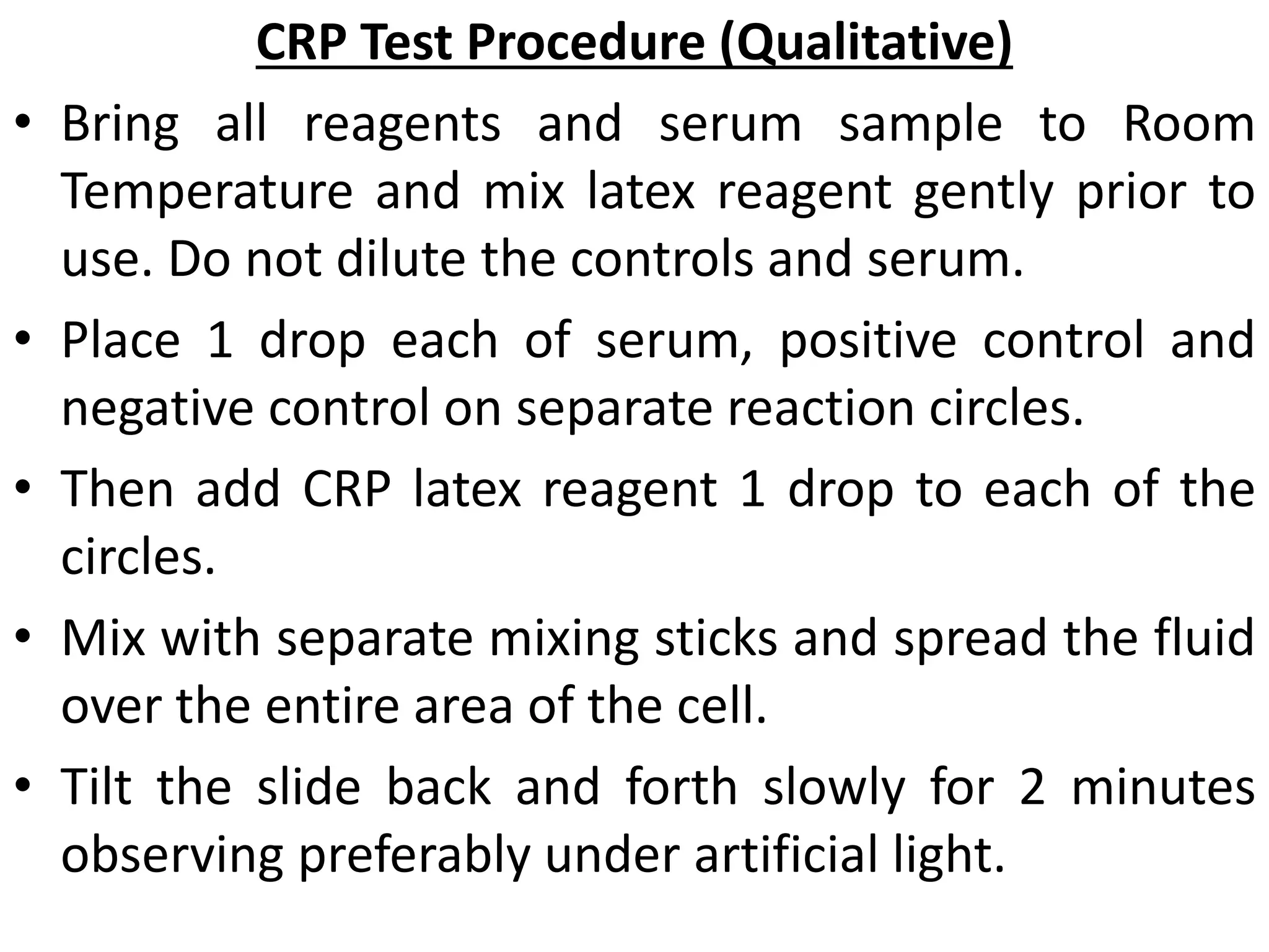 Crp Test Pptx Heart And Cardiovascular Diseases Diseases And Conditions
