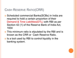 Crr and slr | PPTX