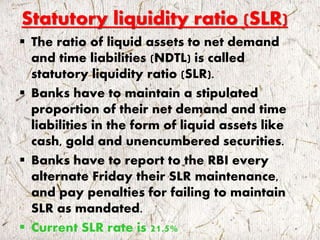 Crr and slr management | PPTX