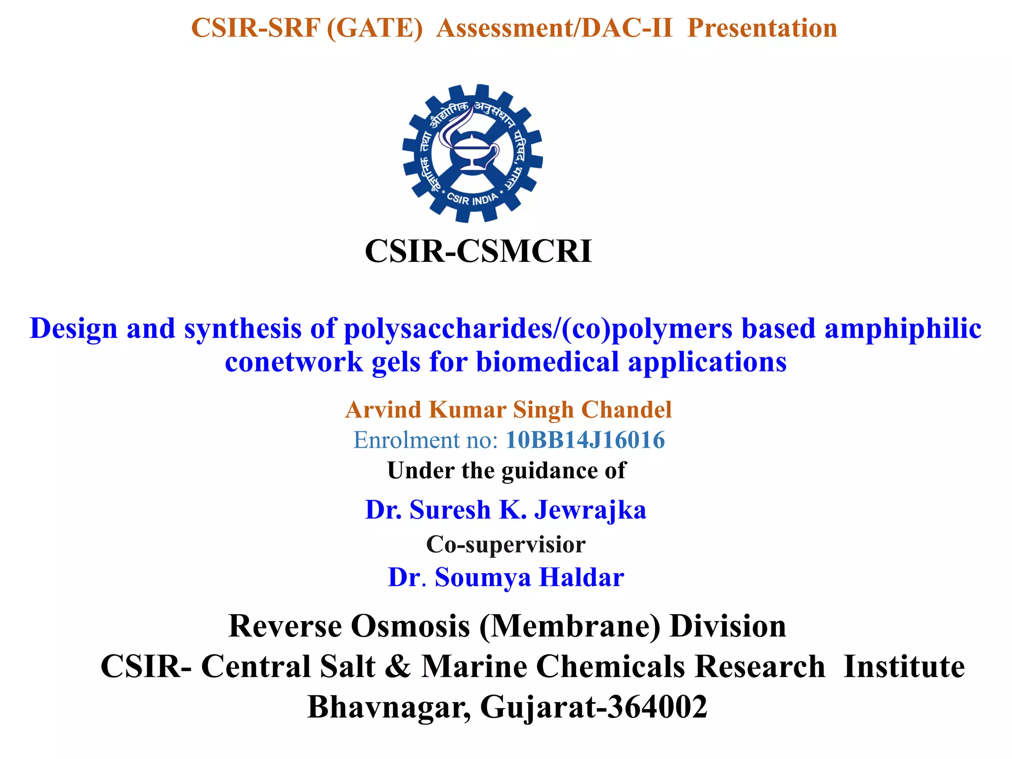 Design and synthesis of polysaccharides/(co)polymers based amphiphilic ...
