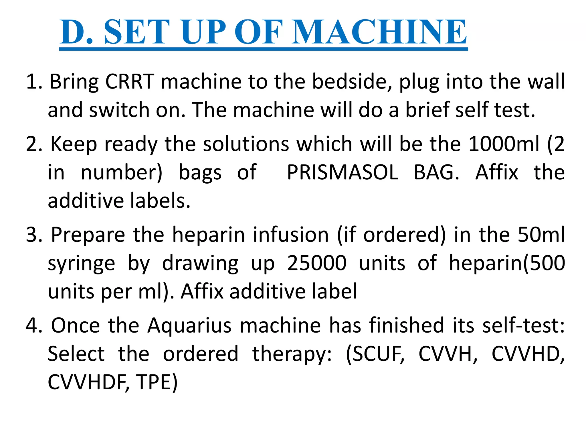 Continuous renal replacement therapy | PPTX
