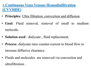 Continuous renal replacement therapy | PPTX