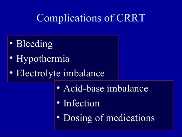CONTINUOUS RENAL REPLACEMENT THERAPY Crrt 2