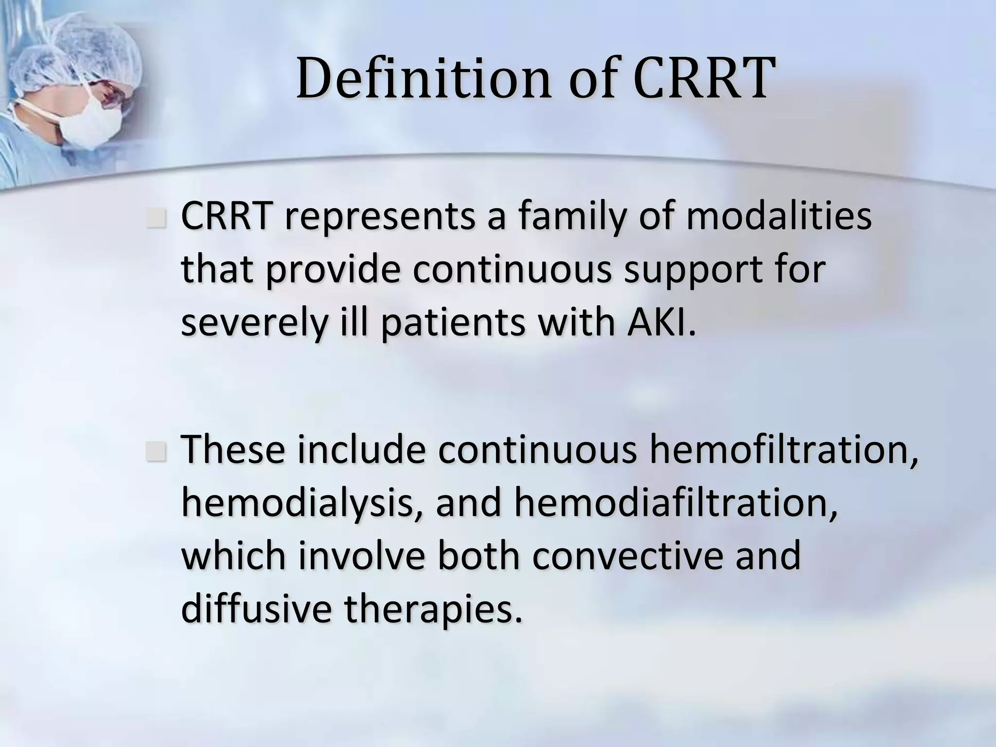 CRRT for ICU nurses | PPTX