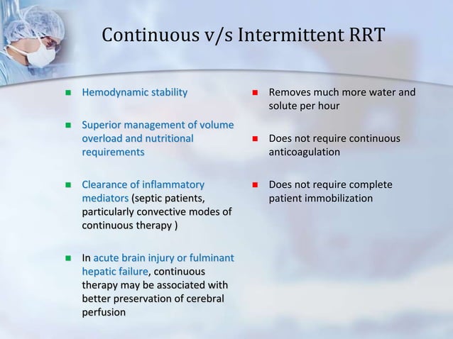 CRRT for ICU nurses | PPTX | First Aid | Injuries
