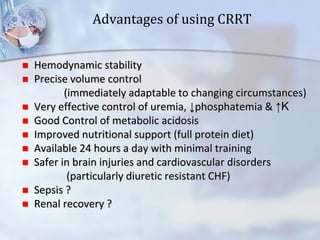 CRRT for ICU nurses | PPTX