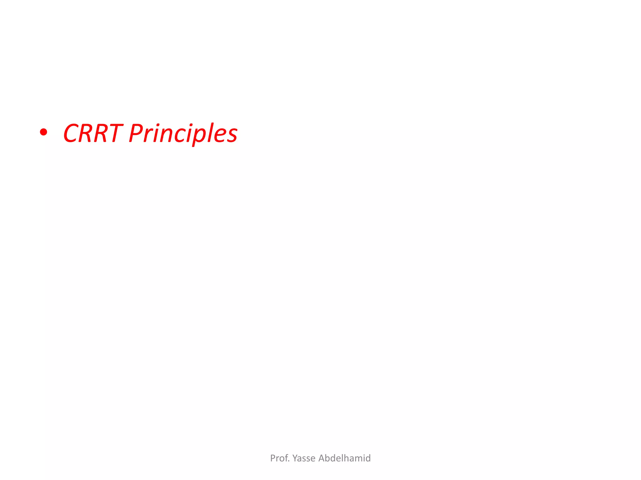 Crrt indications and modalities [autosaved] | PDF