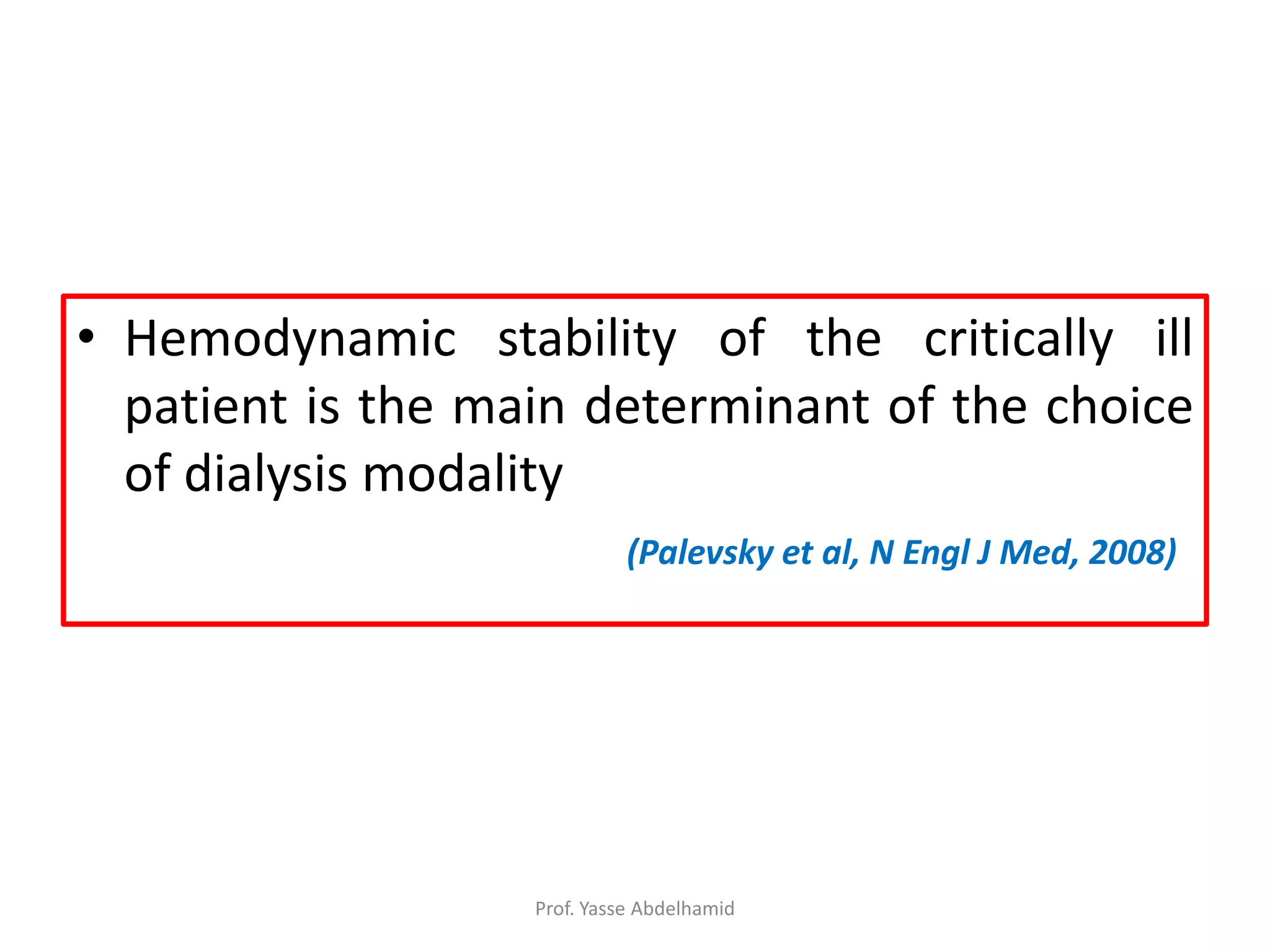 Crrt indications and modalities [autosaved] | PDF