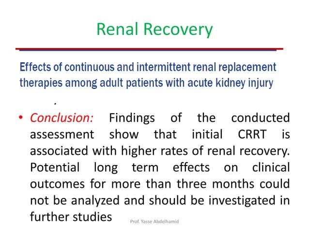 Crrt indications and modalities [autosaved] | PDF | Blood Disorders ...