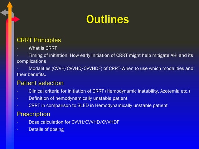 CRRT Principles (Thai).pdf | Blood Disorders | Diseases and Conditions