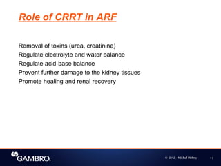 CRRT workshop (Therapy overview I) | PDF