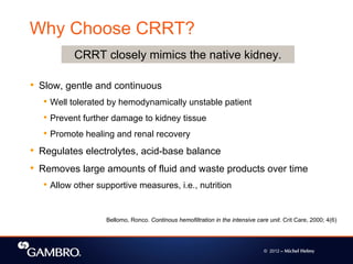 CRRT workshop (Therapy overview I) | PDF