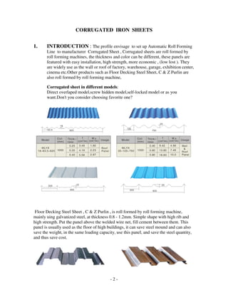 Crrugated sheets vks | PDF