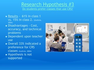 Classroom Response Systems | PPT