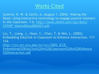 Classroom Response Systems | PDF