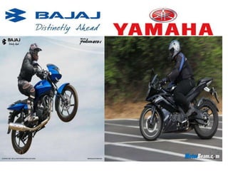 Bajaj vs yamaha | PPTX | Motorcycle Sports | Auto Racing