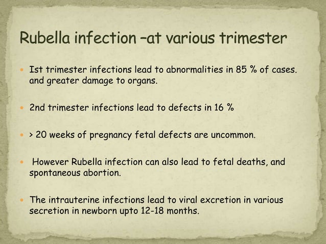 Congenital rubella syndrome | PPTX | Pregnancy | Reproductive Health