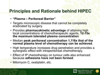 Hyperthermic Intraperitoneal Chemotherapy for Peritoneal Surface ...