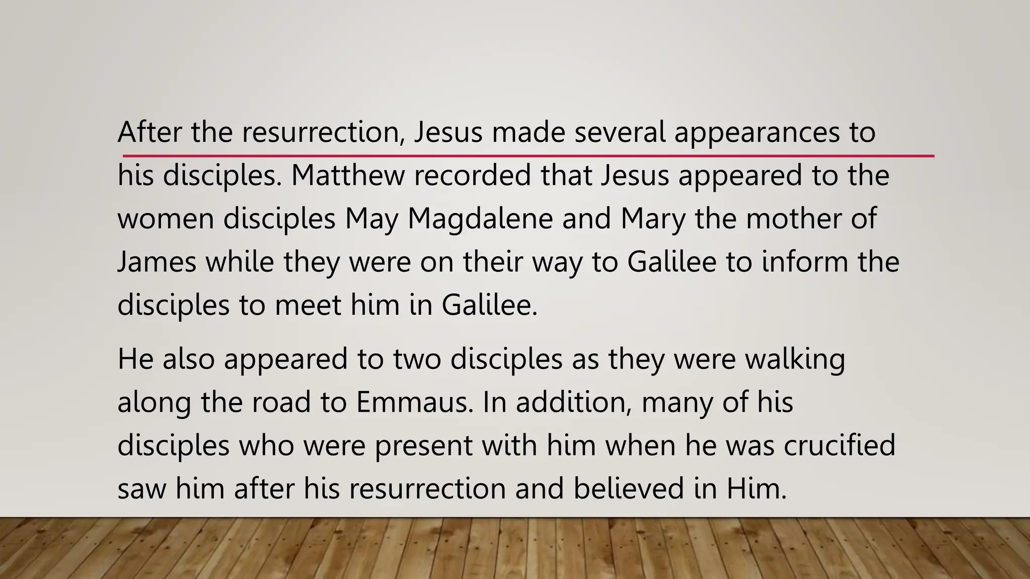 CRS - Jss2 week 8 - the appearance of Jesus.pptx