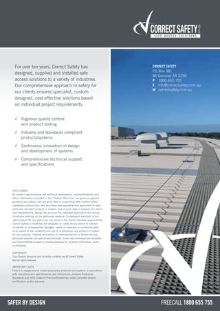 Correct Safety Products and Services | PDF