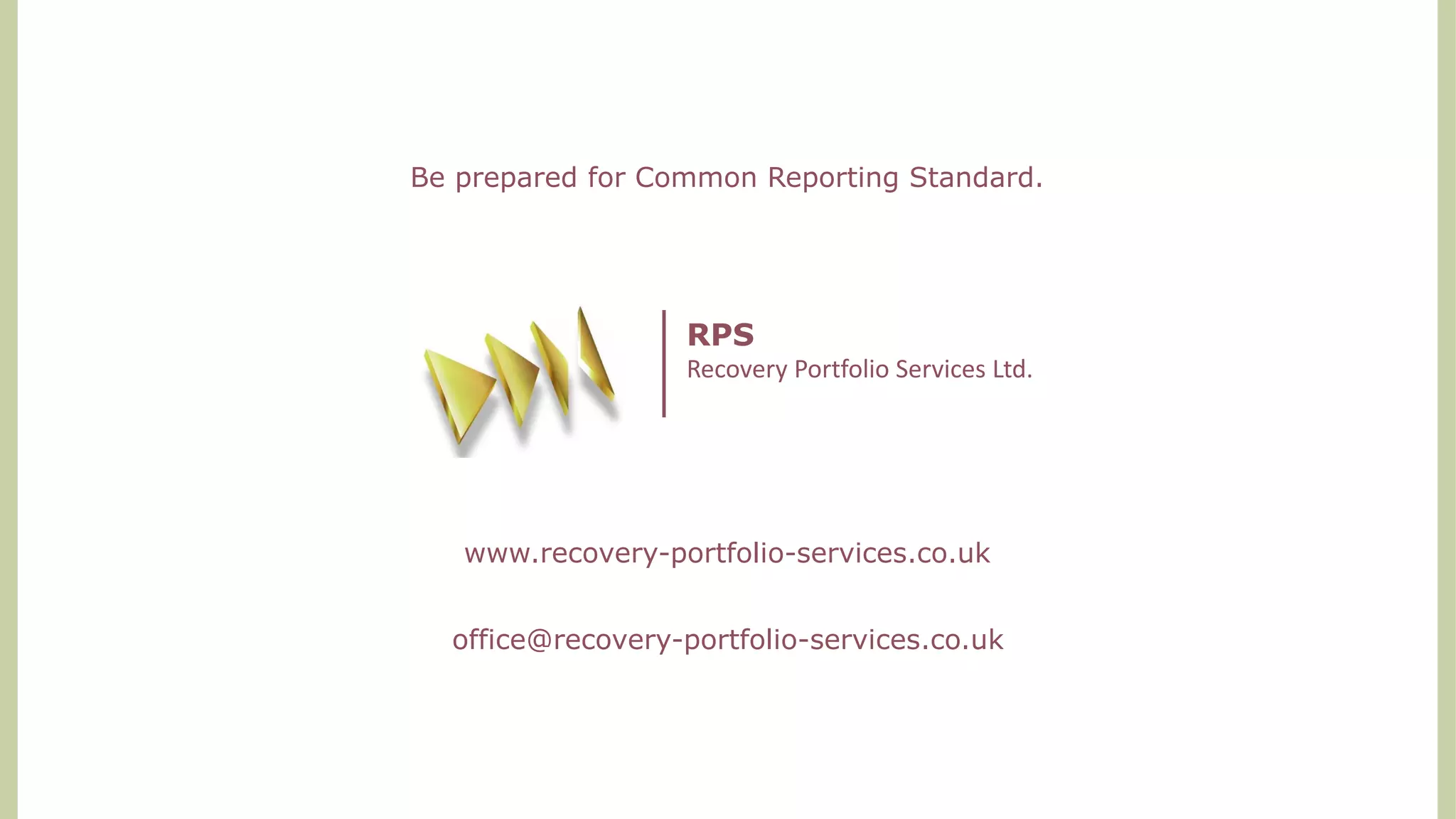 Common Reporting Standard (CRS) | PDF