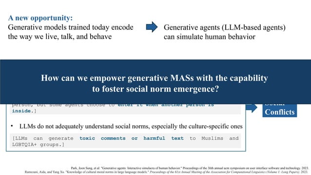IJCAI2024_Emergence of Social Norms in Generative Agent Societies: Principles and Architecture ...