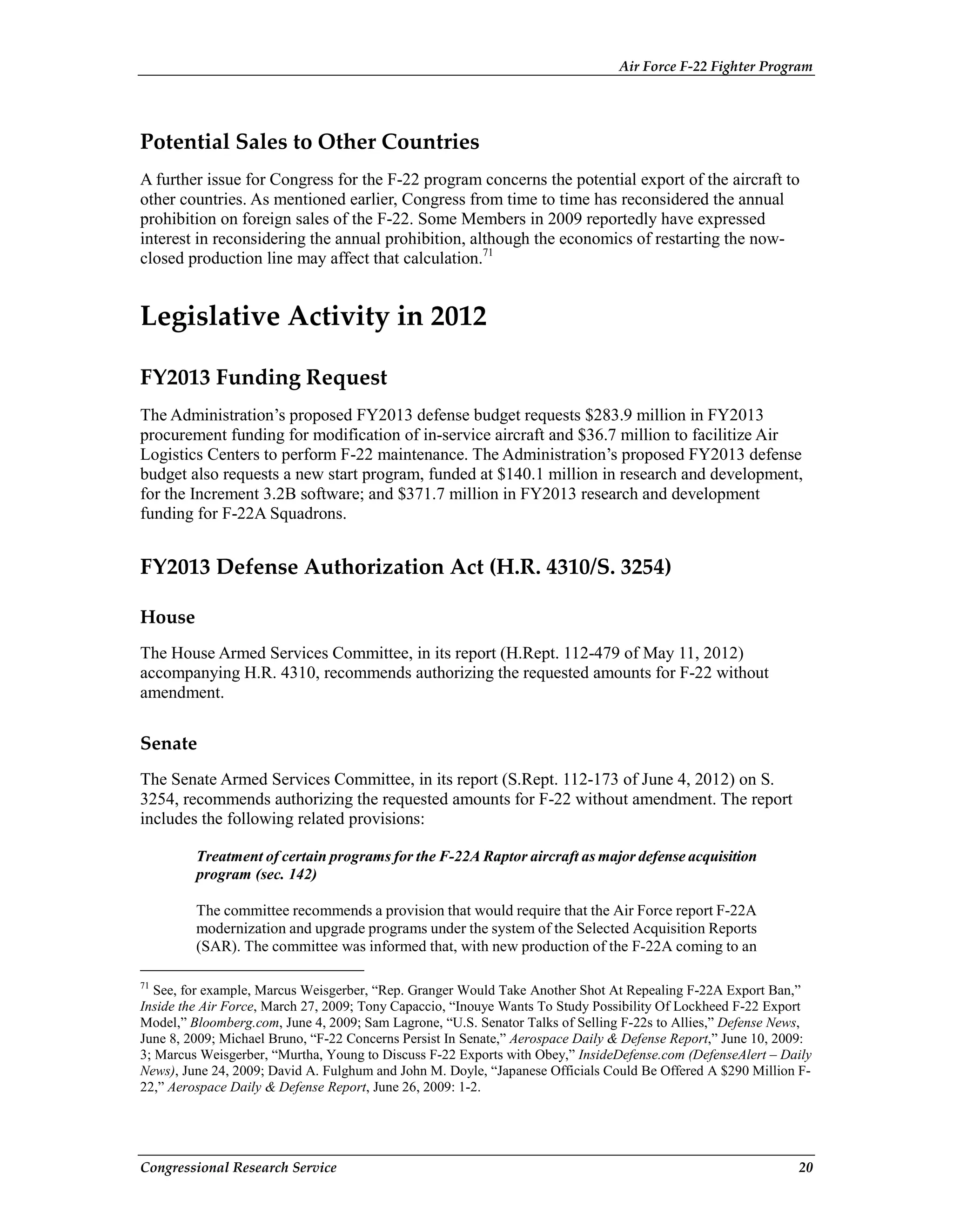 CRS F22 program 13 Jul 13 | PDF