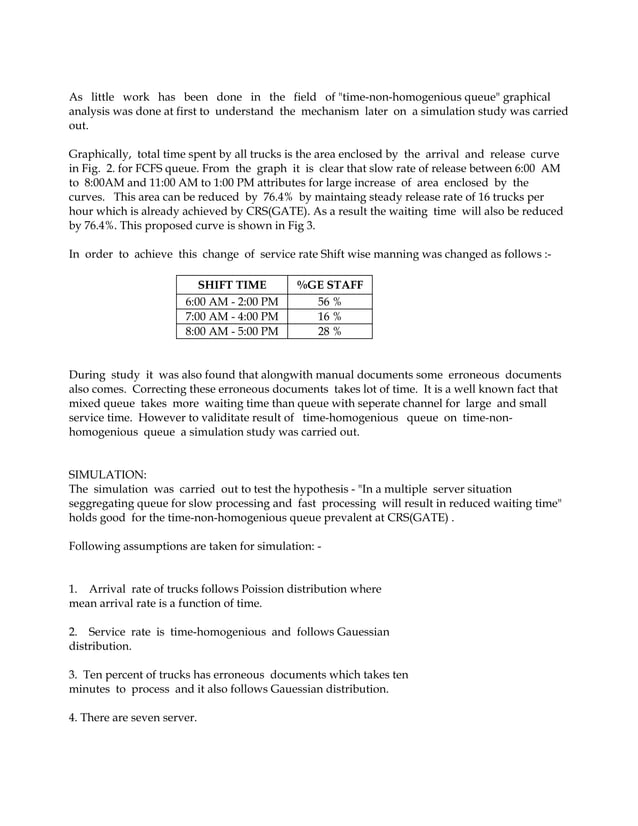 Case study: CRS Gate Queue Reduction | PDF
