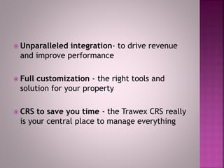 Central Reservation System (CRS) and Global Distribution System (GDS ...