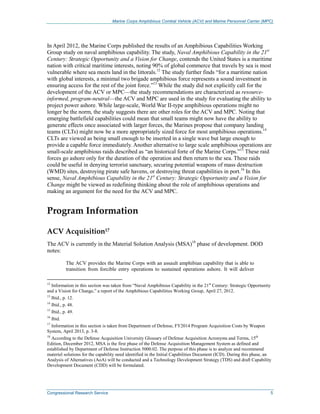 CRS USMC ACV Background and Issues Mar 19 2014 | PDF