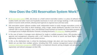 CRS Reservation System, CRS Reservation System | PPTX