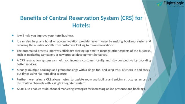 CRS Reservation System, CRS Reservation System | PPTX