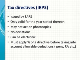 Crs sars tax training | PPTX