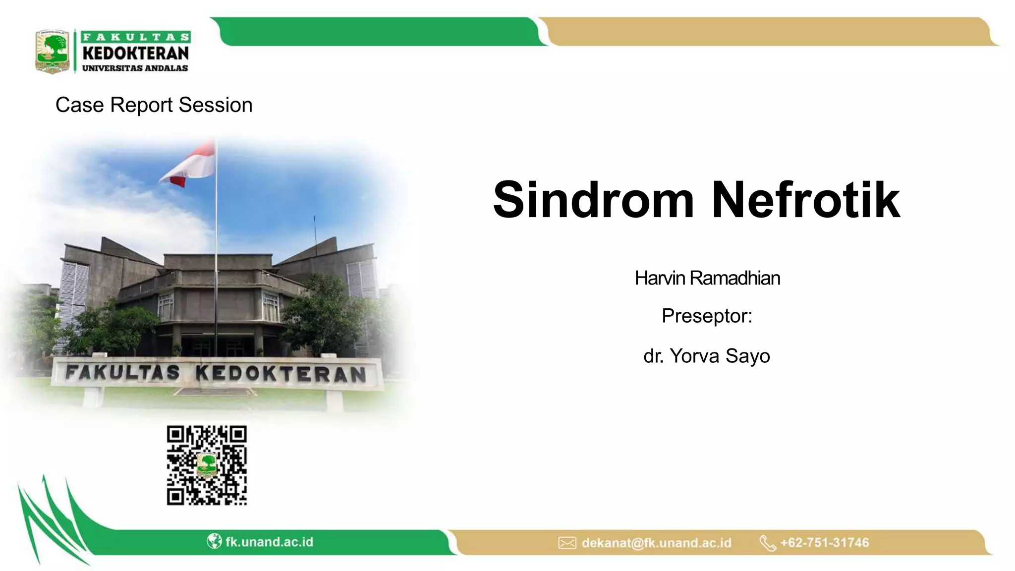 sindroma nefrotik | PPTX