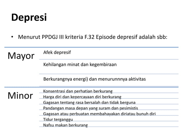 Crs skizoafektif tipe depresi | PPTX