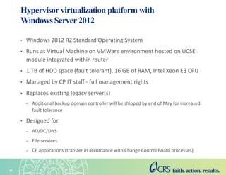 Cisco Standard Network Platform (SNP) - Catholic Relief Services Case ...