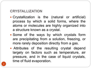 Crstallization | PPTX