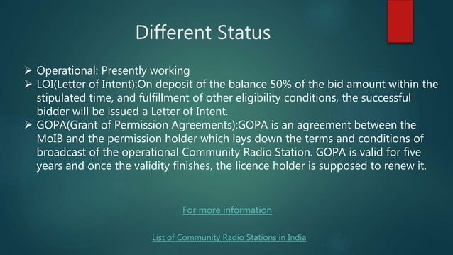 Community Radio stations | PPT