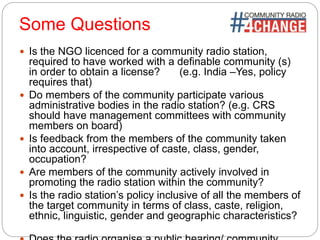 Community Radio Sustainability | PPT