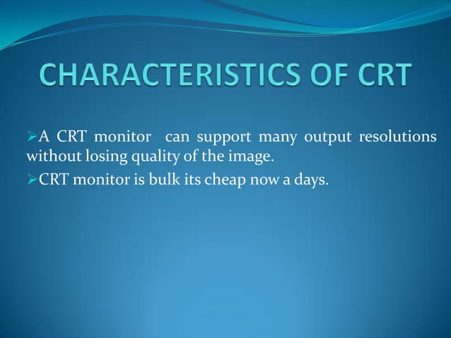 Crt | PPTX | Consumer Electronics | Technology & Computing