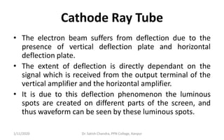 cathode ray oscilloscope and its applications | PDF