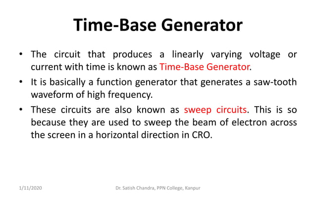 cathode ray oscilloscope and its applications | PDF