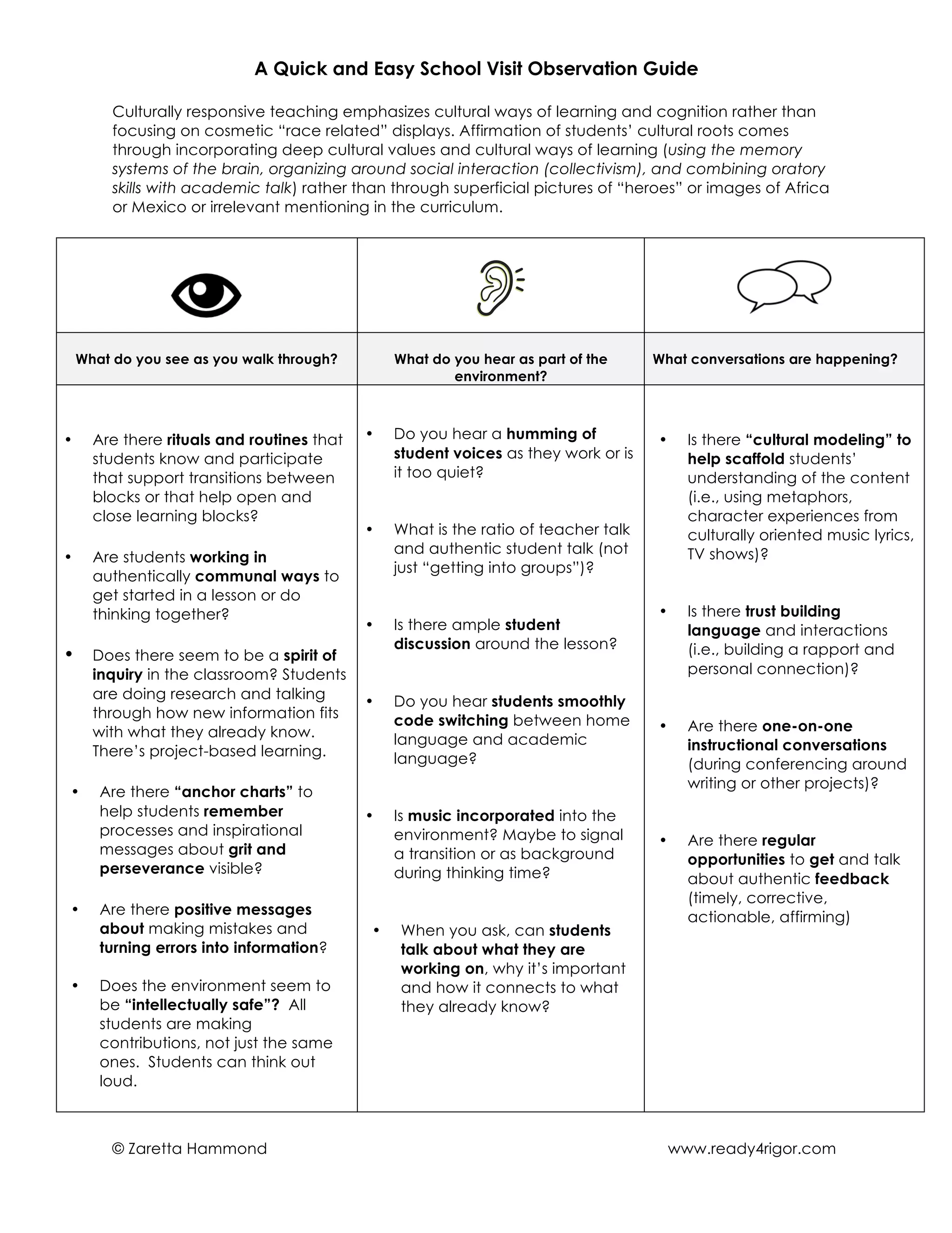 Crt walk-through-observation-guide | PDF